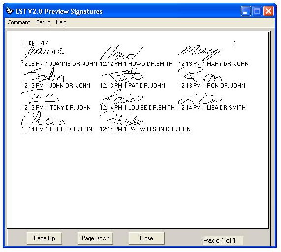 Electronic Signature Terminal